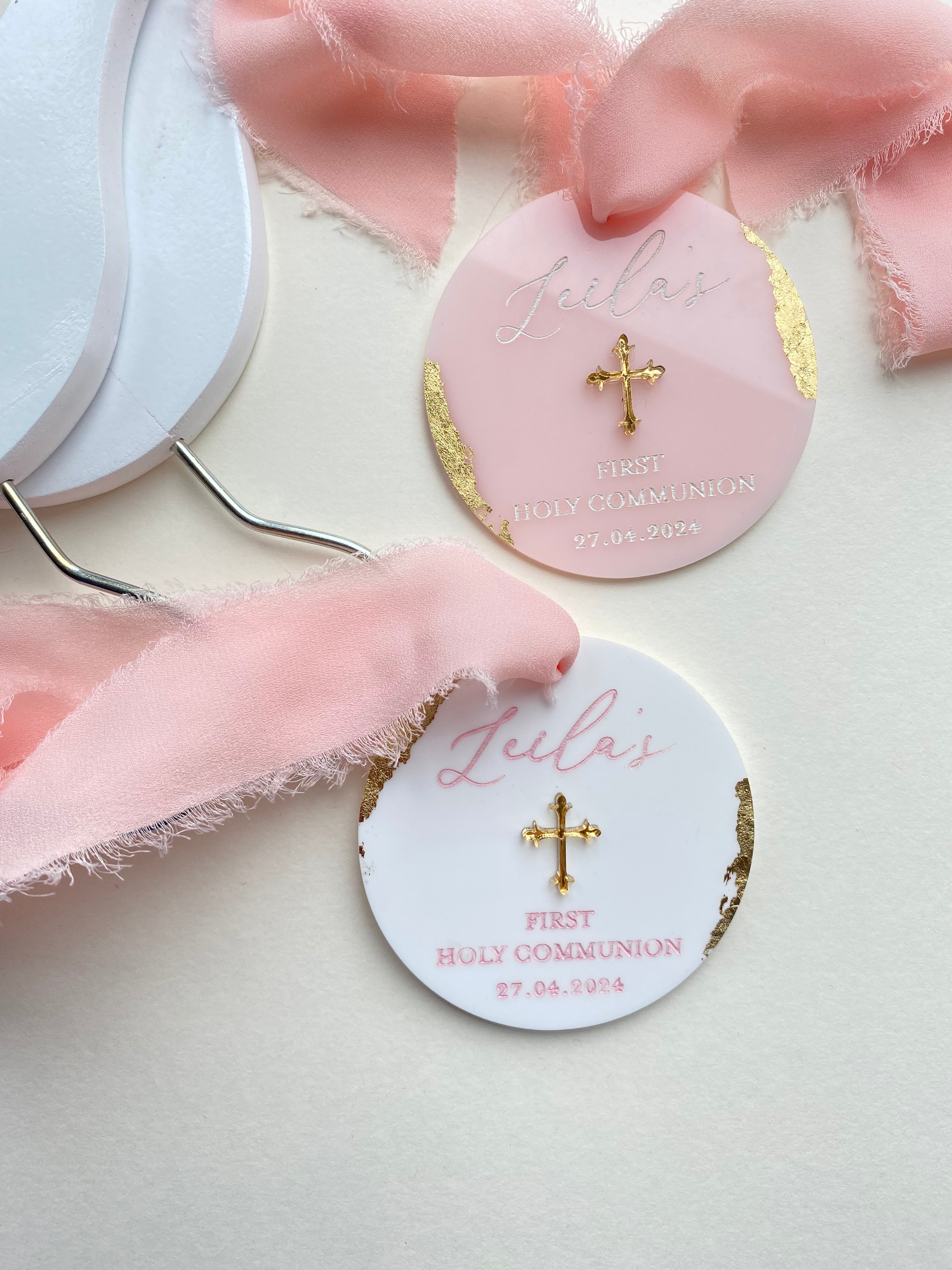 First Holy Communion engraved hanger disc/Tag – Paperlove
